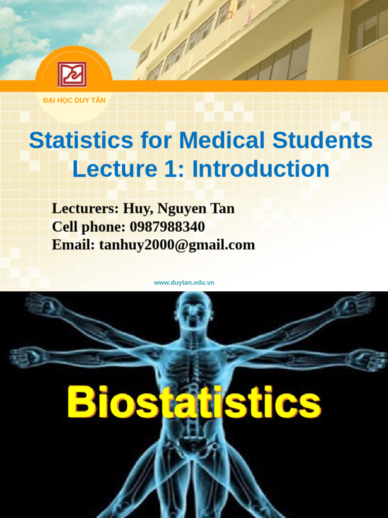 STA 155 - Xac Suat Thong Ke Cho Y Duoc - 2022S - Lecture Slides - 1 | PDF | Statistics ...