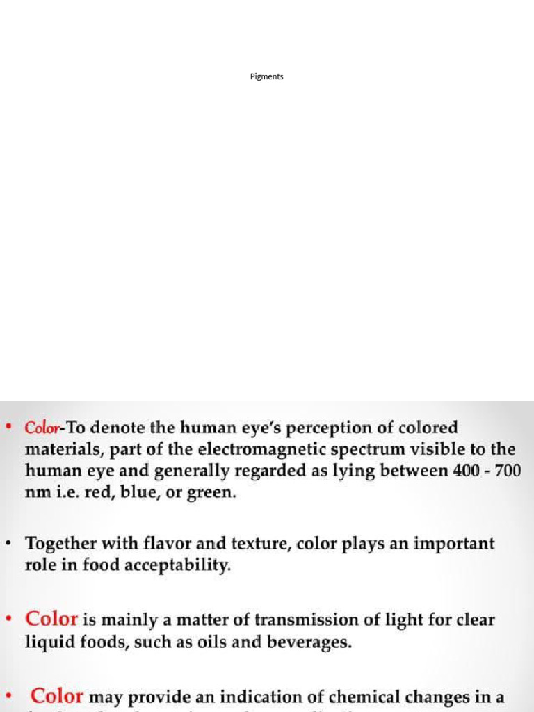 Food Pigments 3 | PDF