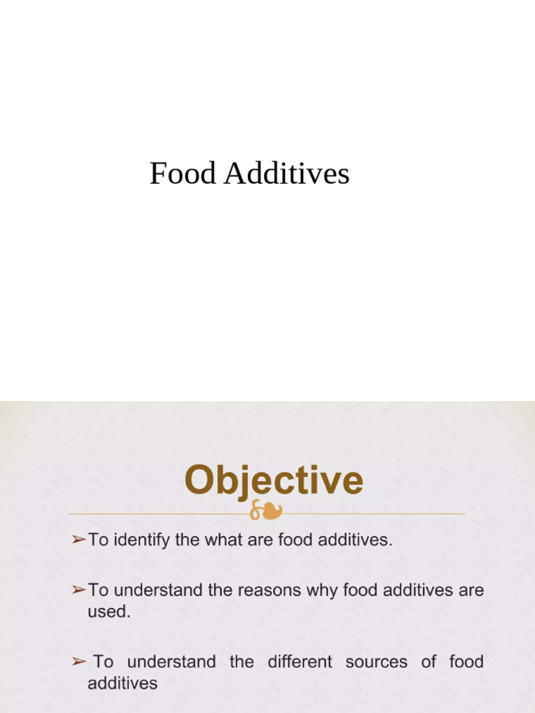Food Additives | PDF