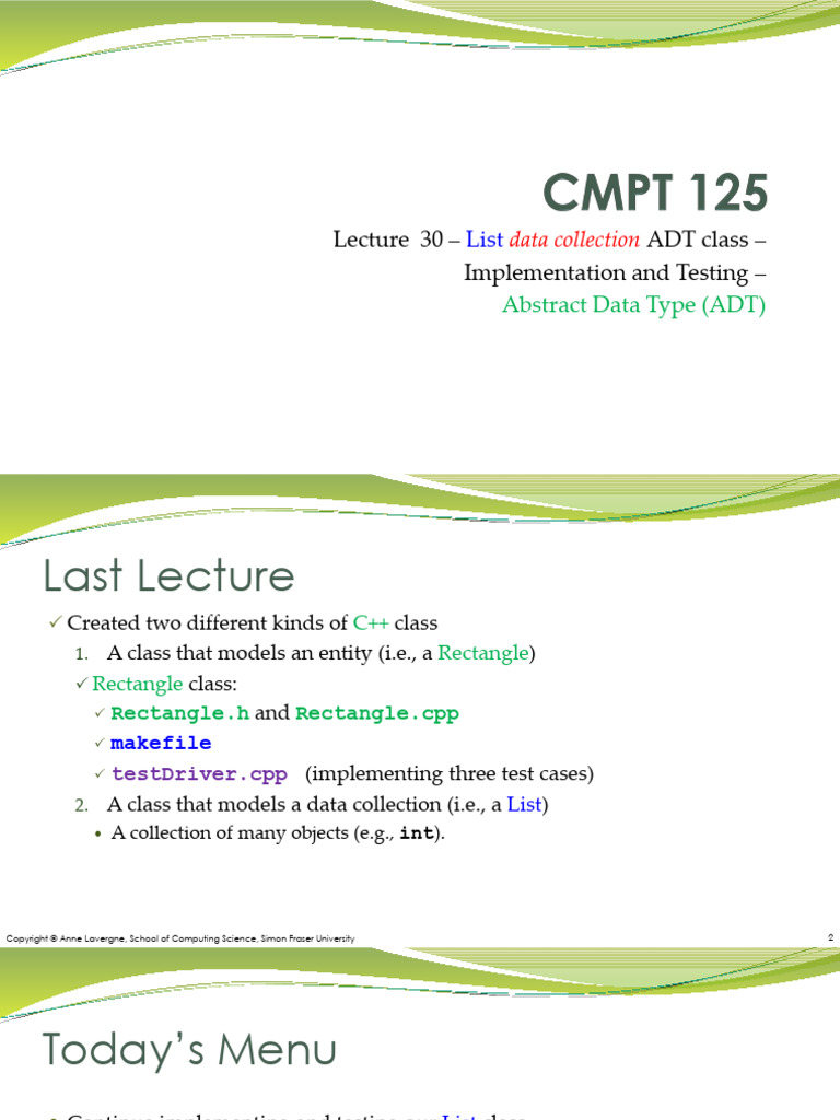 C++ List ADT Implementation Guide | PDF | Class (Computer Programming ...