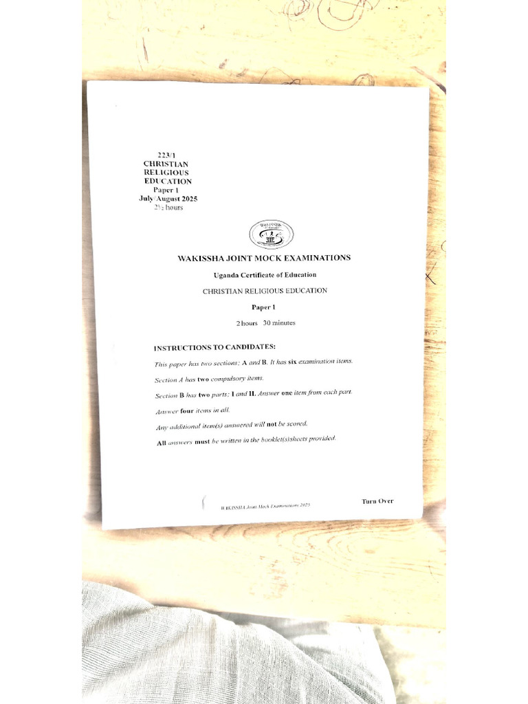 Cre s.4 Wakisha 2025 | PDF