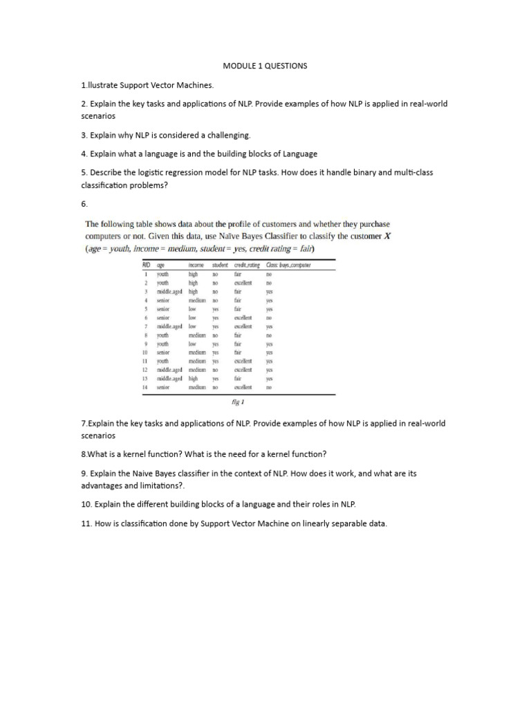 Module 1 Questions | PDF