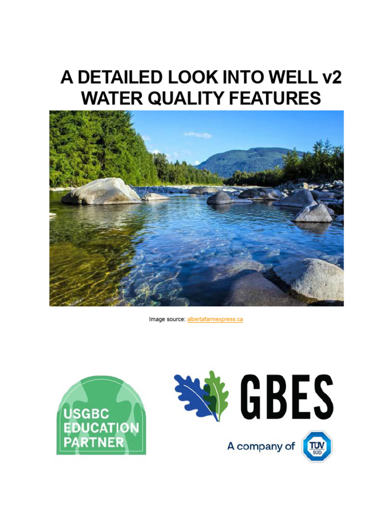 WELL v2 Water Quality Features Explained | PDF | Water Quality | Water ...