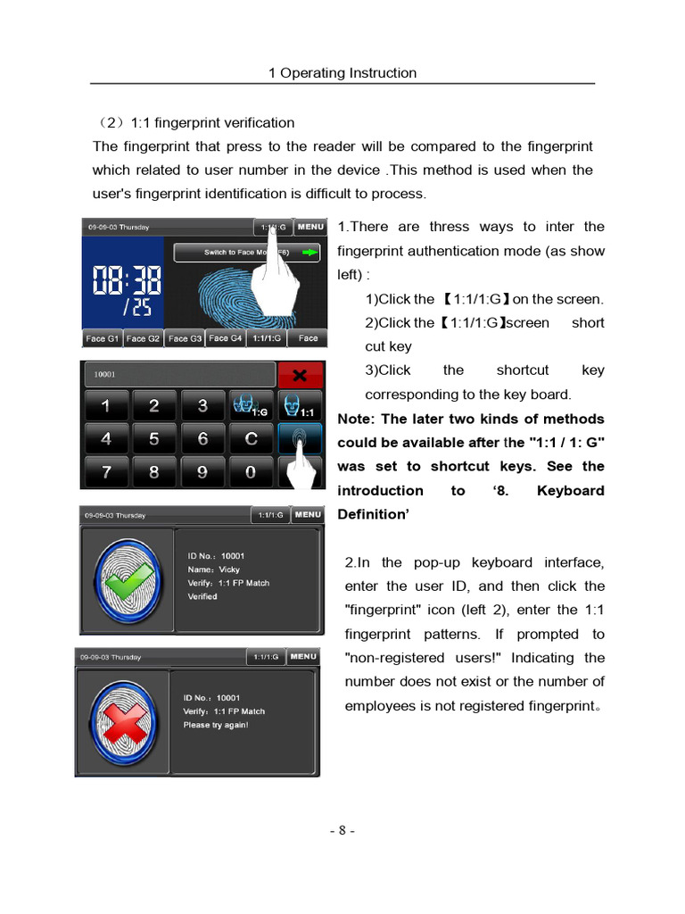 IFace Series User Manual - v1.0 14 | PDF