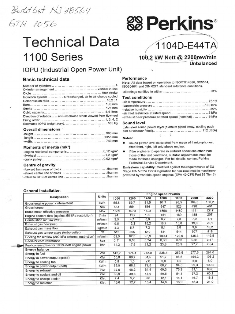 1104D - E44ta GTH 1056 | PDF