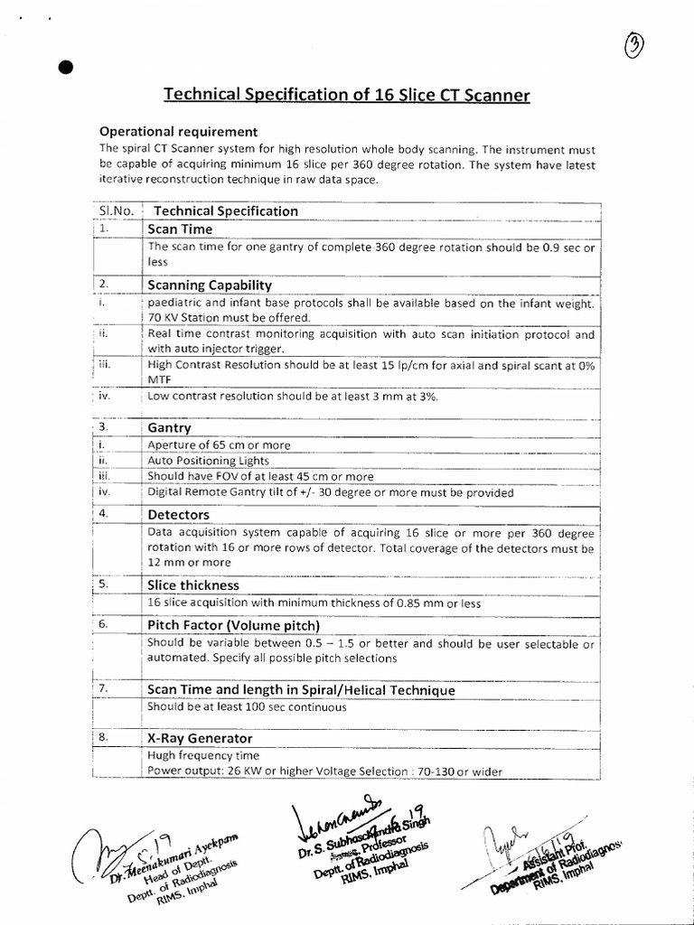 Specs 16 CT Scan 29 7 2019 | PDF