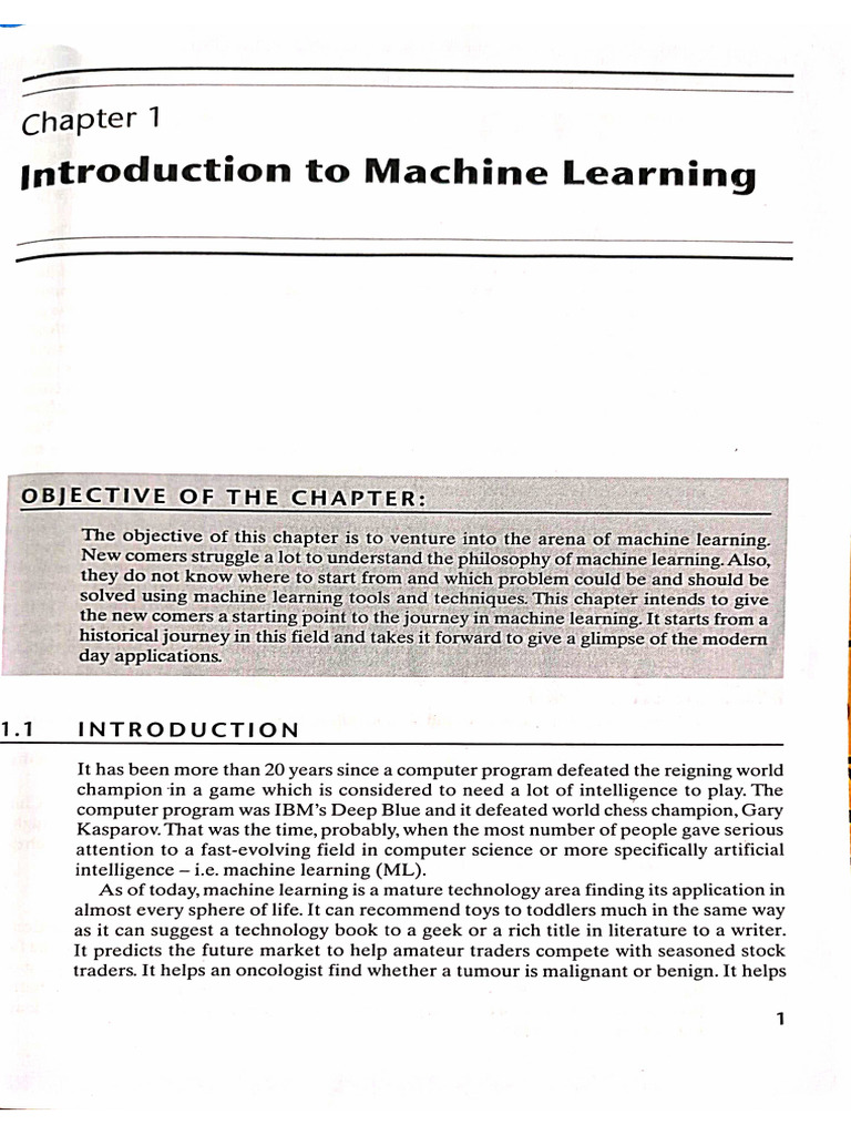 ML unit 1 - book | PDF
