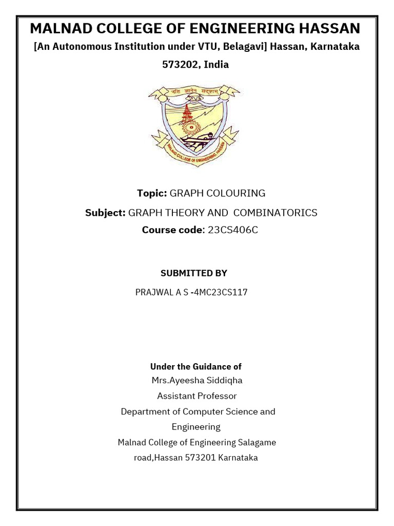 Malnad College of Engineering Hassan: (An Autonomous Institution Under ...