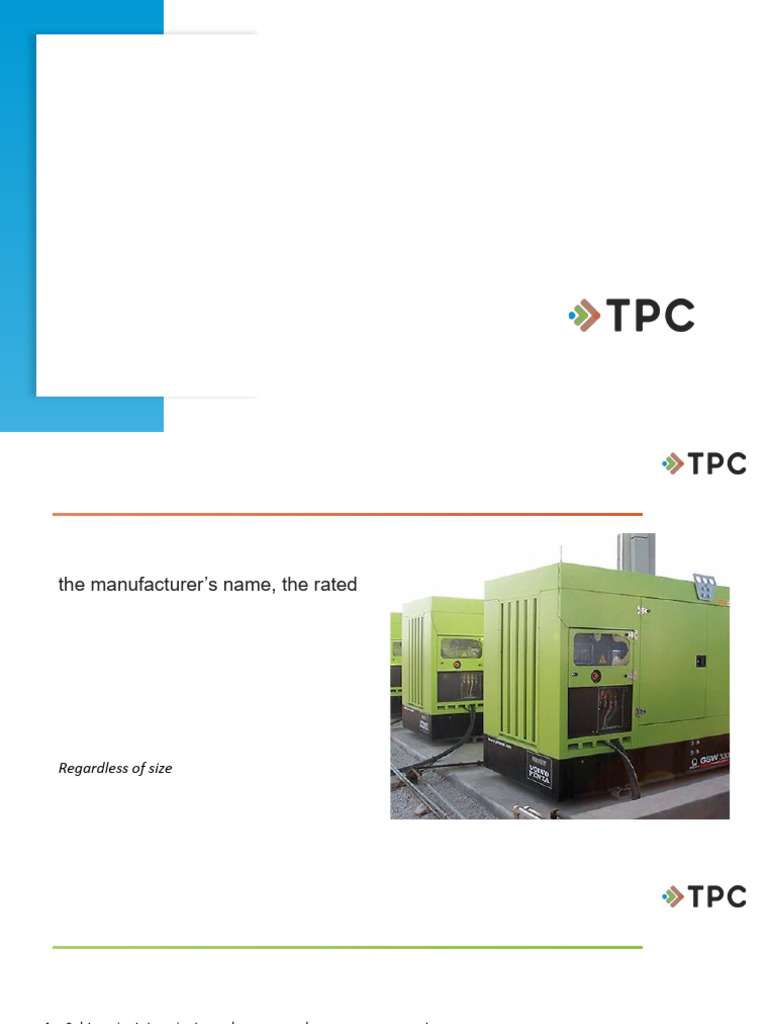 Generator Ratings and Safety Labels Explained | PDF | Electric ...
