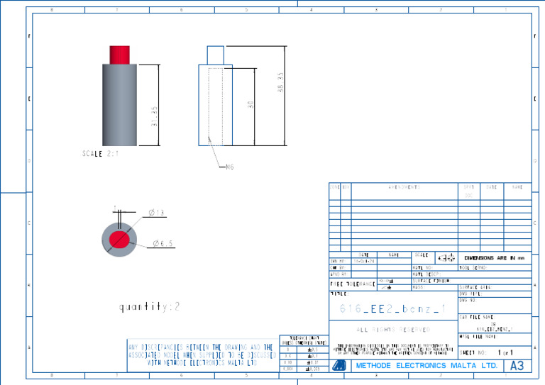 Methode Electronics CAD Document Overview | PDF