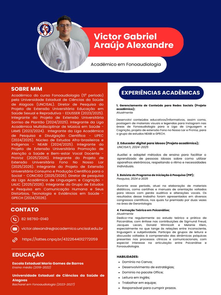 Currículo - 20250404 - 200543 - 0000 | PDF | Psicanálise | Science