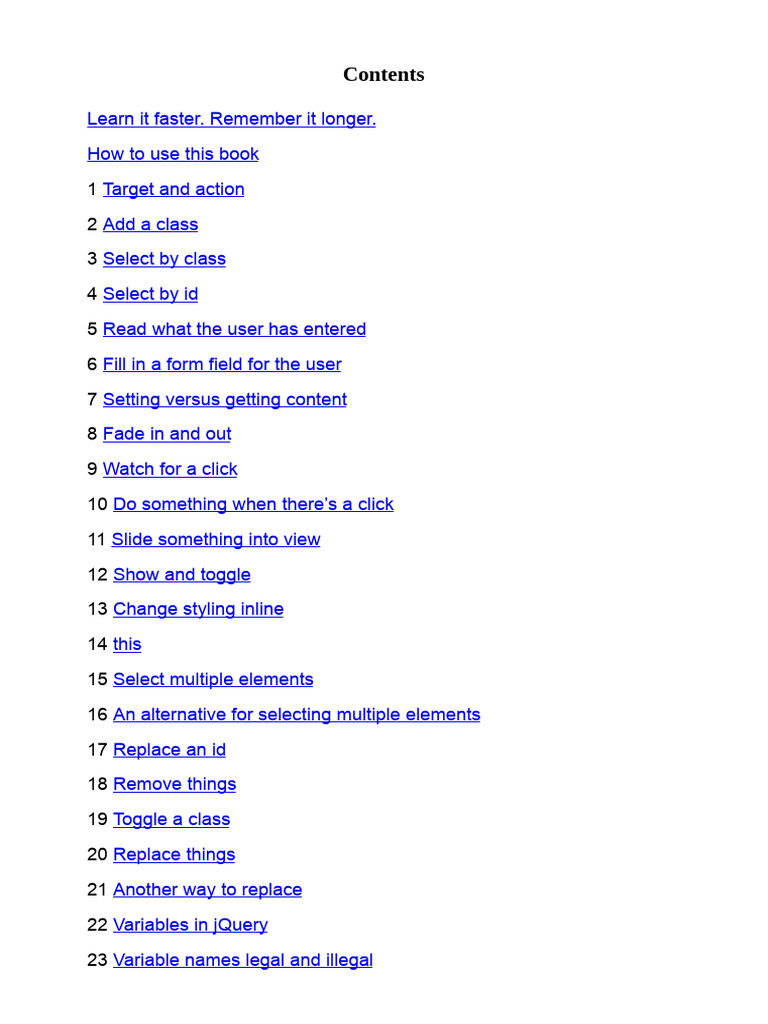 A Smarter Way to Learn JQuery - Mark Myers 9 | PDF