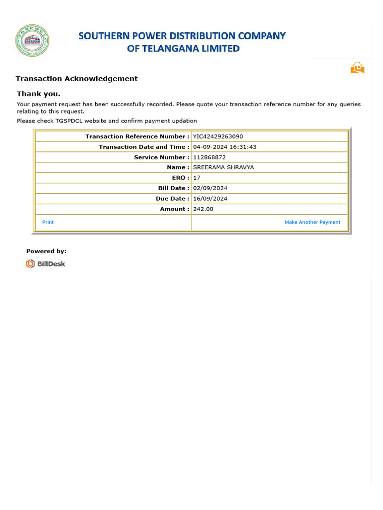 Welcome To APCPDCL Document | PDF