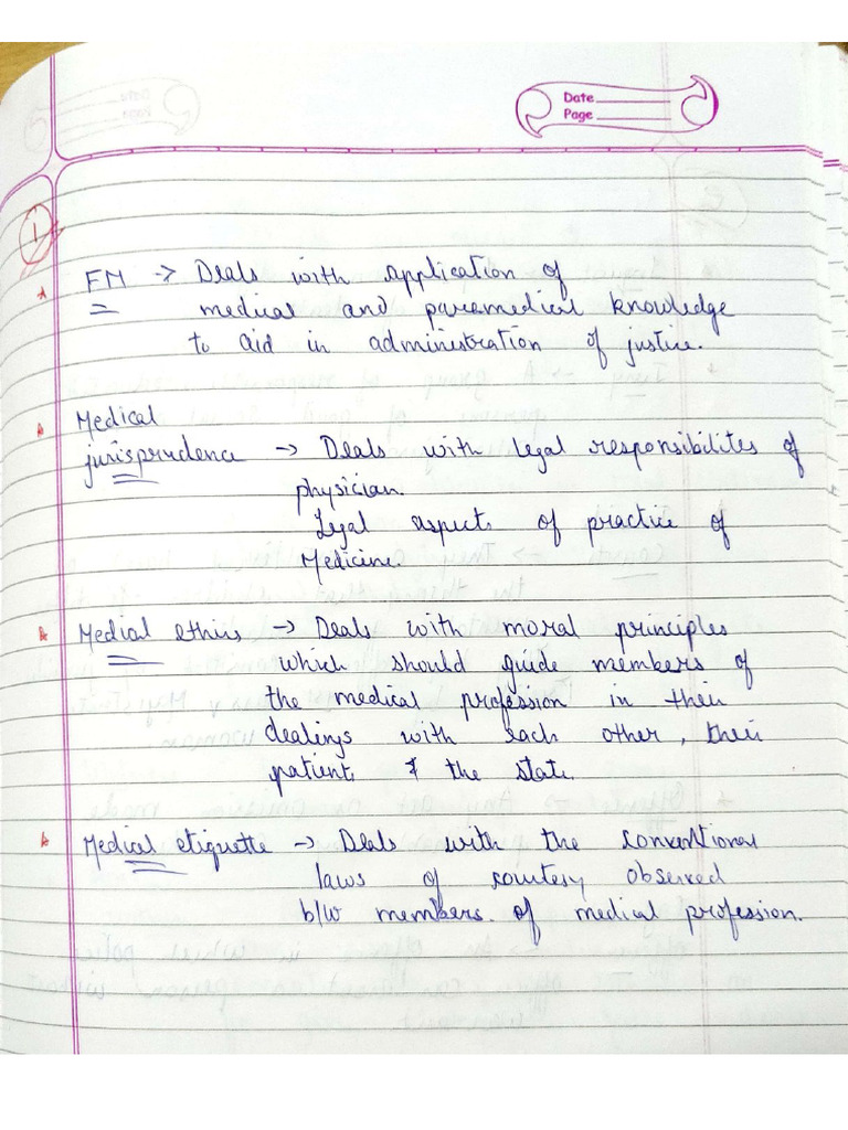 Forensic Medicine One-Liners | PDF