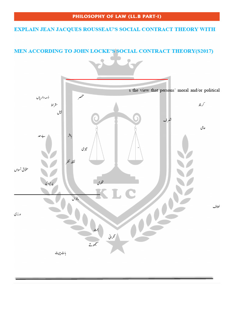 Social Contract Theory | PDF | Social Contract | Property