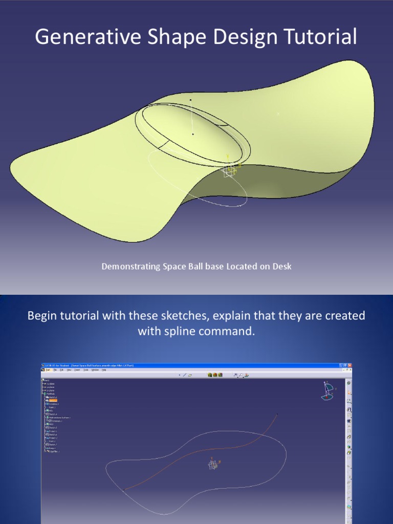 Generative Shape Design Tutorial | PDF