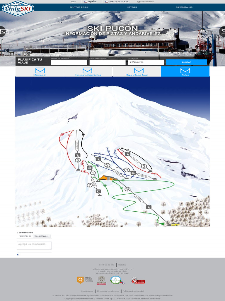 Mapa de Centros de Ski en Chile | PDF