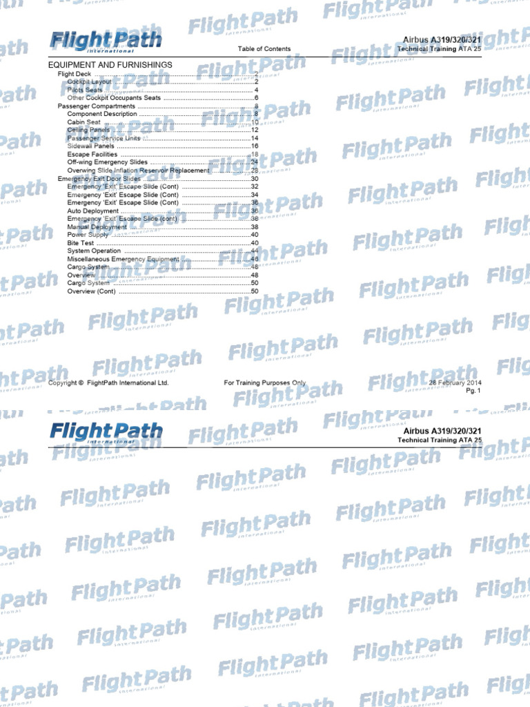 ATA 25 Equipment and Furnishings R03 | PDF | Aviation