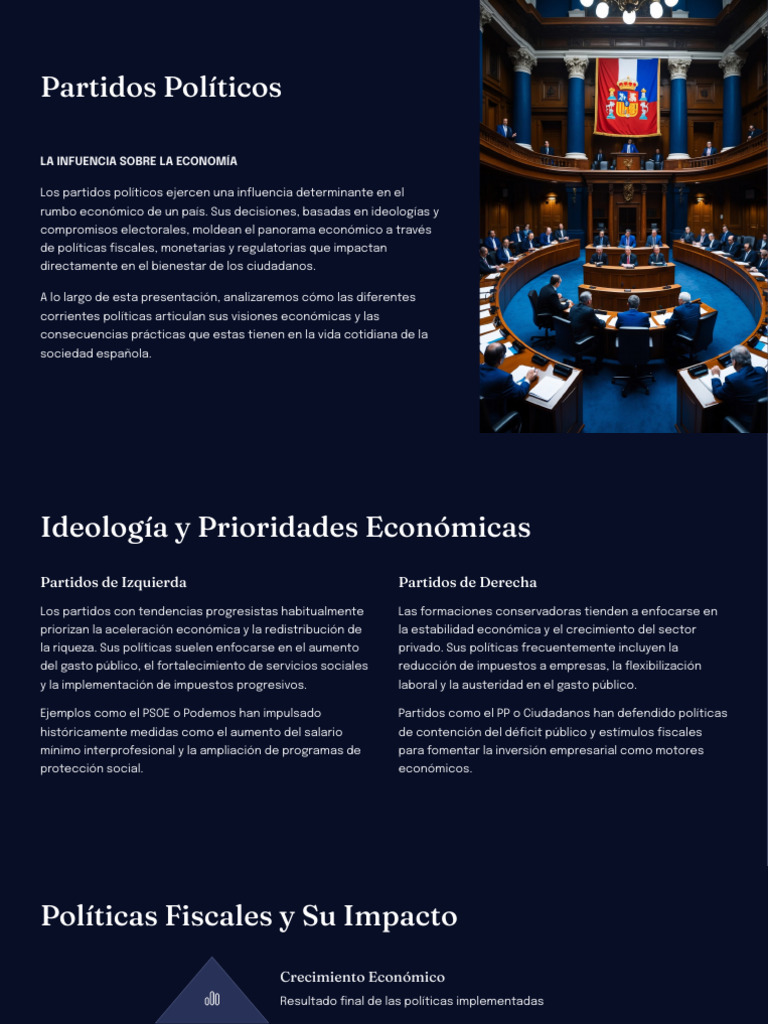 Influencia de Partidos en Economía Española | PDF | La política fiscal ...