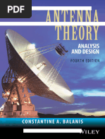Antenna Theory (Analysis and Design) (4th Edition) Balanis | PDF ...