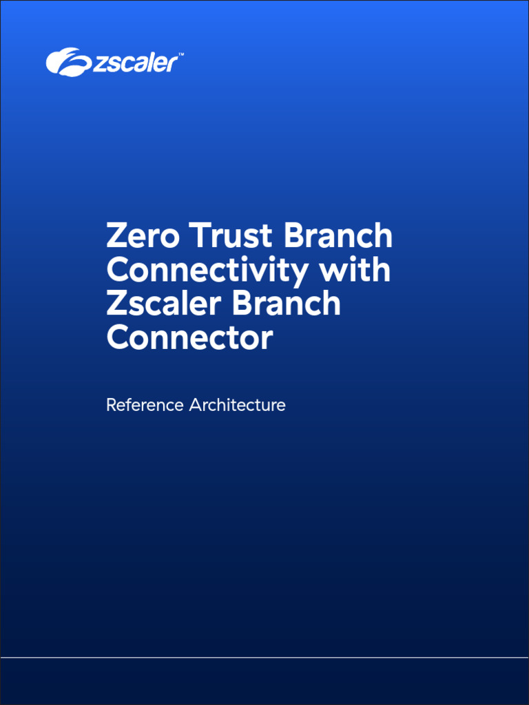 Zscaler Branch Connector Deployment Guide | PDF | Computer Network ...