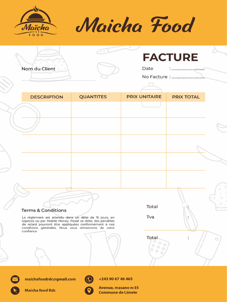 Facture Maicha Food | PDF