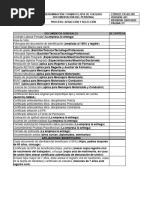 FORMATO 1 Check List Del Expediente de Un Trabajador | PDF