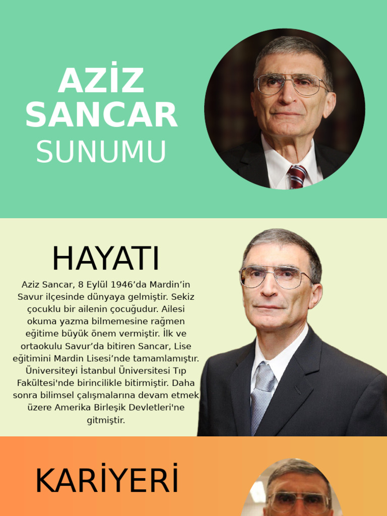 Aziz Sancar Sunum | PDF