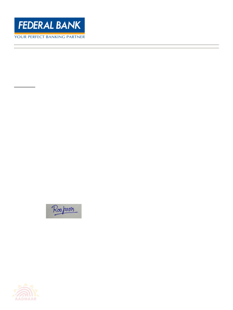 Specimen Signature Submission Guide | PDF