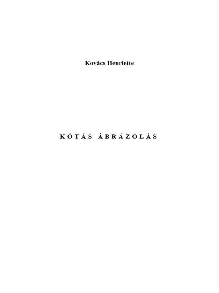 Kovács Henriette - Kótás Ábrázolás | PDF