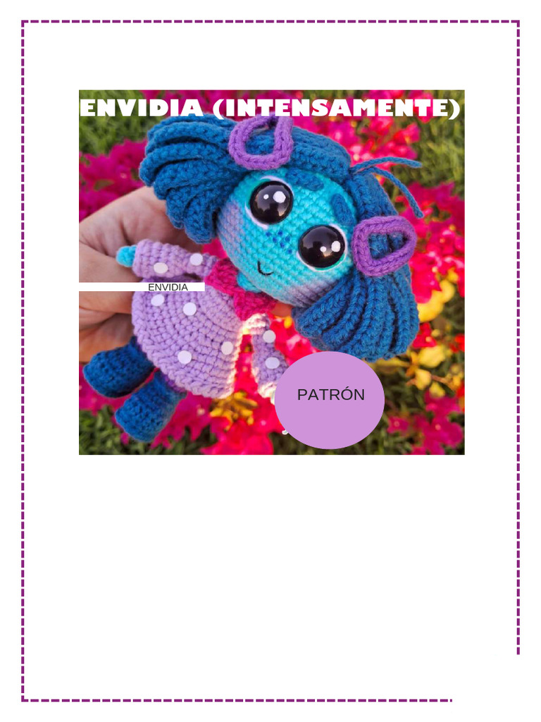 Patrón Amigurumi: Envidia Tejida | PDF | Amigurumi | Artes Textiles