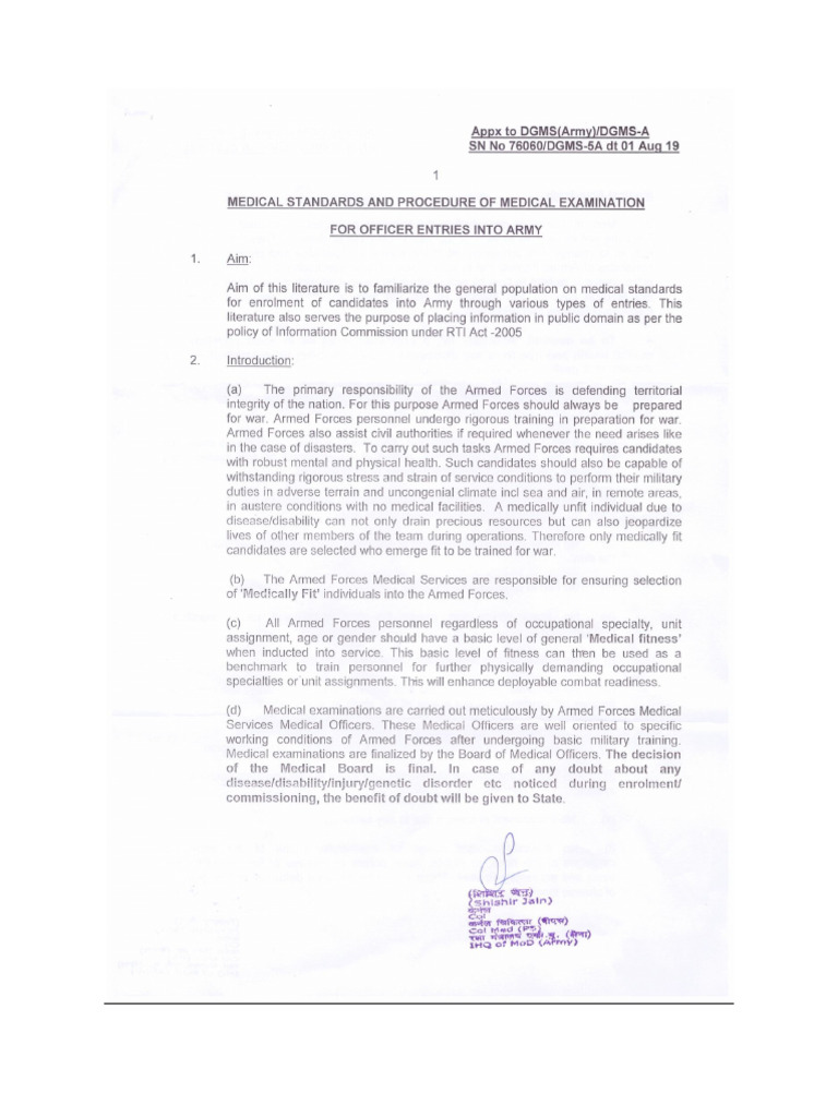 Medical Standards Policy 221215 170810 | PDF