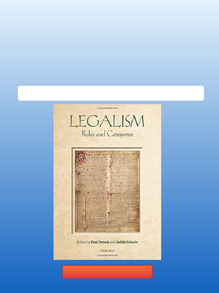 Legalism rules and categories 1st Edition Paul Dresch 2025 full version ...