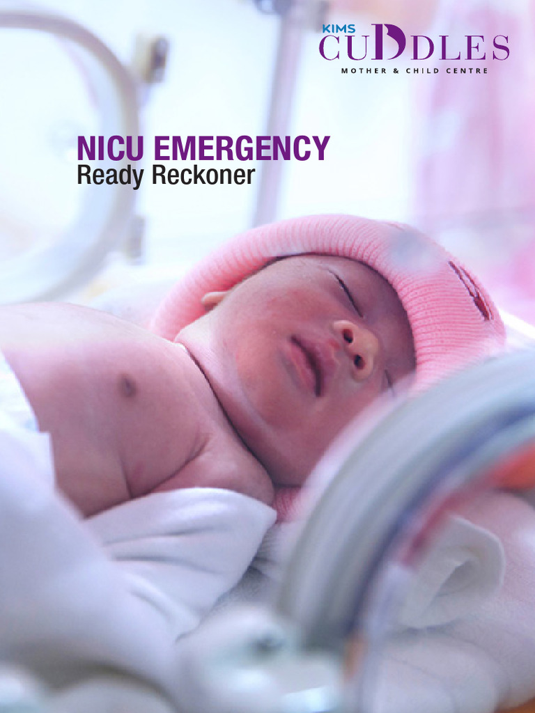 NICU Emergency Ready Reckoner Guide | PDF | Neonatal Intensive Care ...