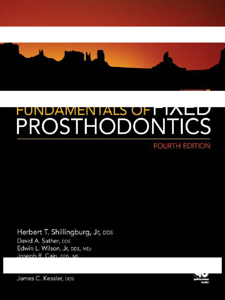 Fundamentals of Fixed Prosthodontics 4th Ed. | PDF | Dentistry | Dental ...