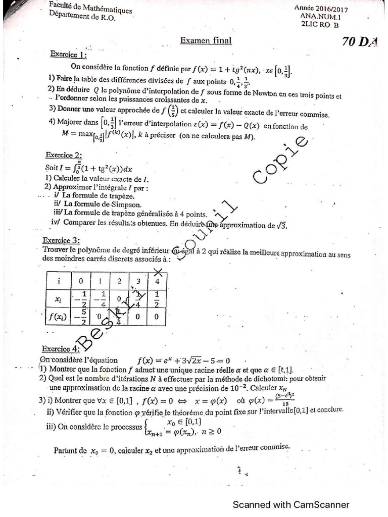 Analyse Numerique | PDF