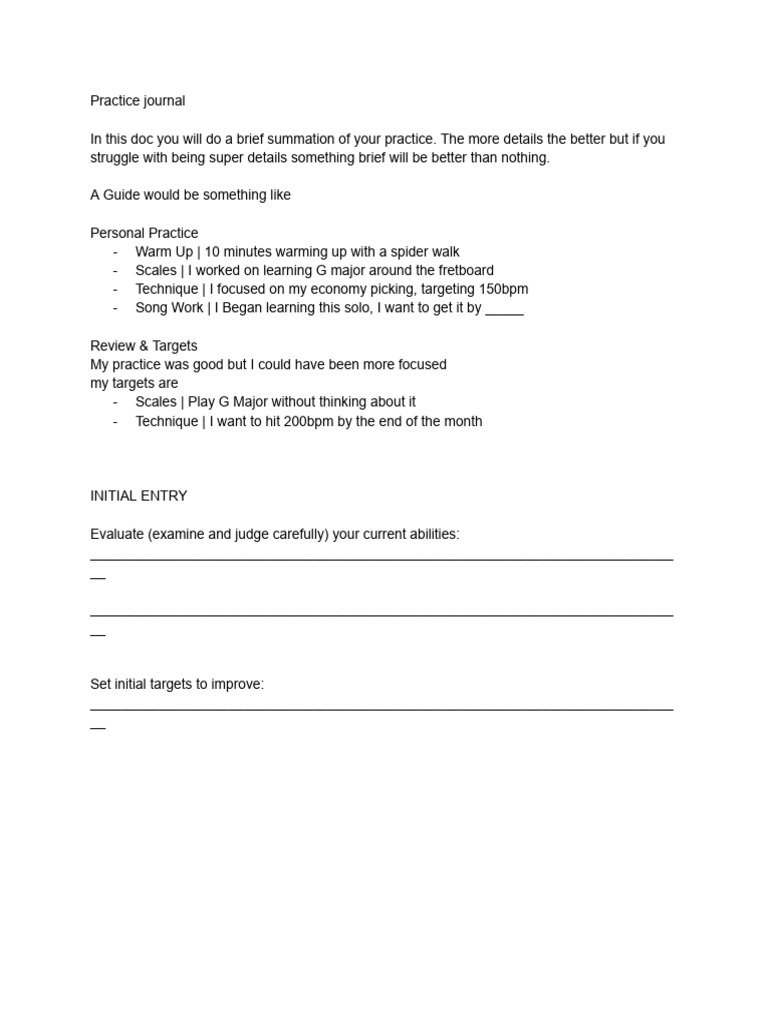 Practice Journal | PDF | Evaluation | Evidence