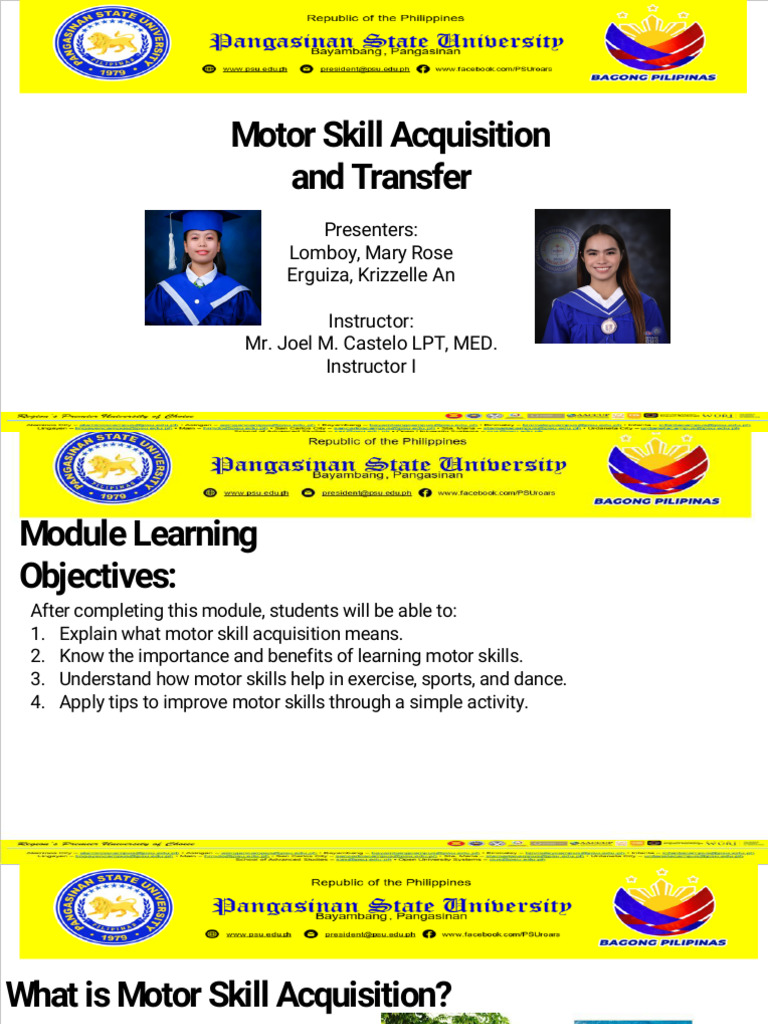 Motor Skill Acquisition and Transfer Insights | PDF | Motor ...
