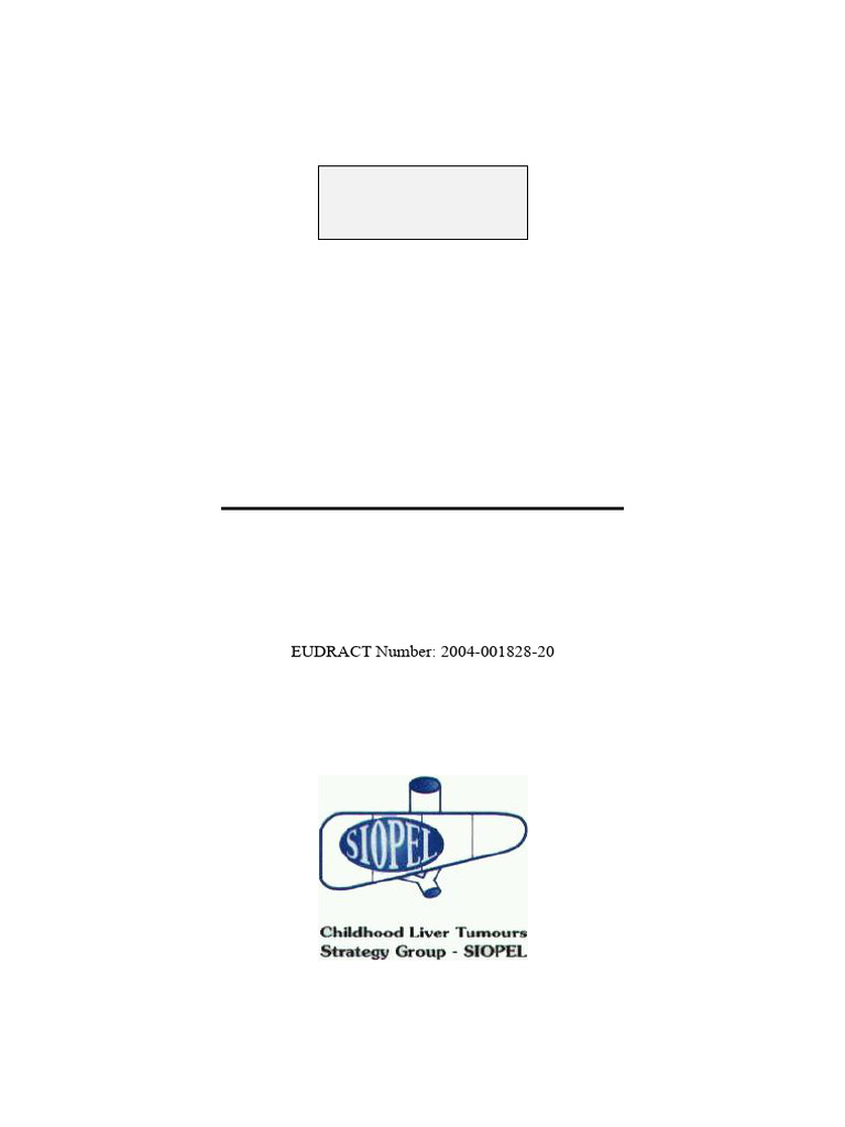 SIOPEL 4: High-Risk Hepatoblastoma Protocol | PDF | Clinical Trial ...
