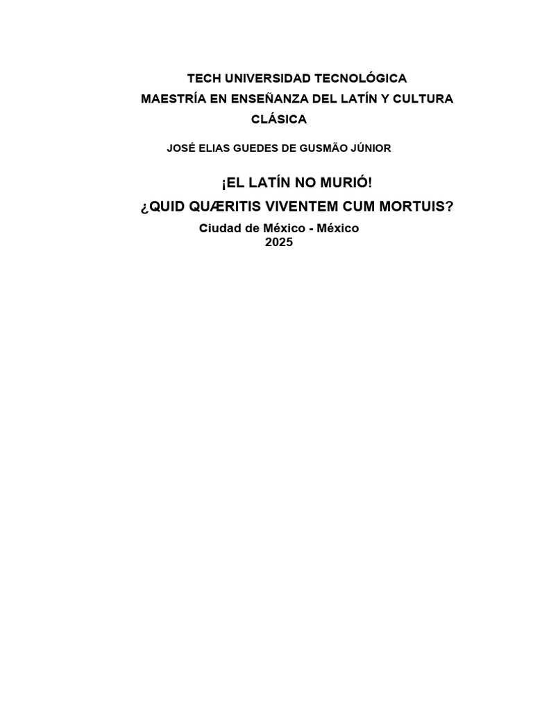 El Latín: Relevancia y Aprendizaje Moderno | PDF | Dios | latín