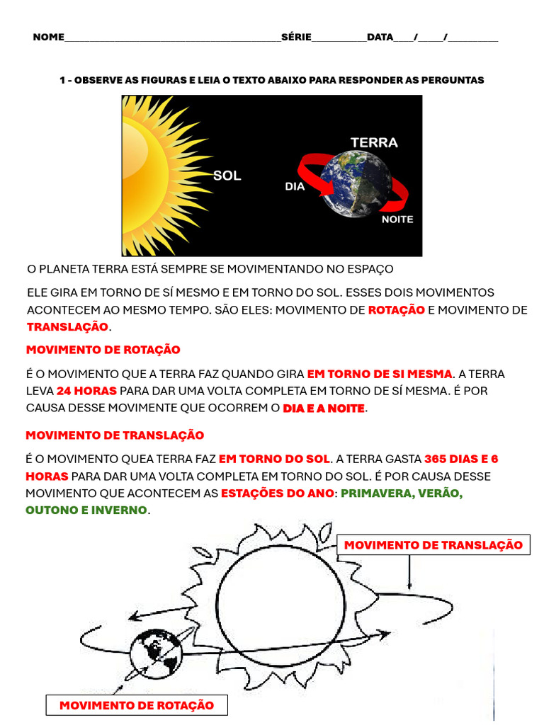 Movimentos Da Terra | PDF