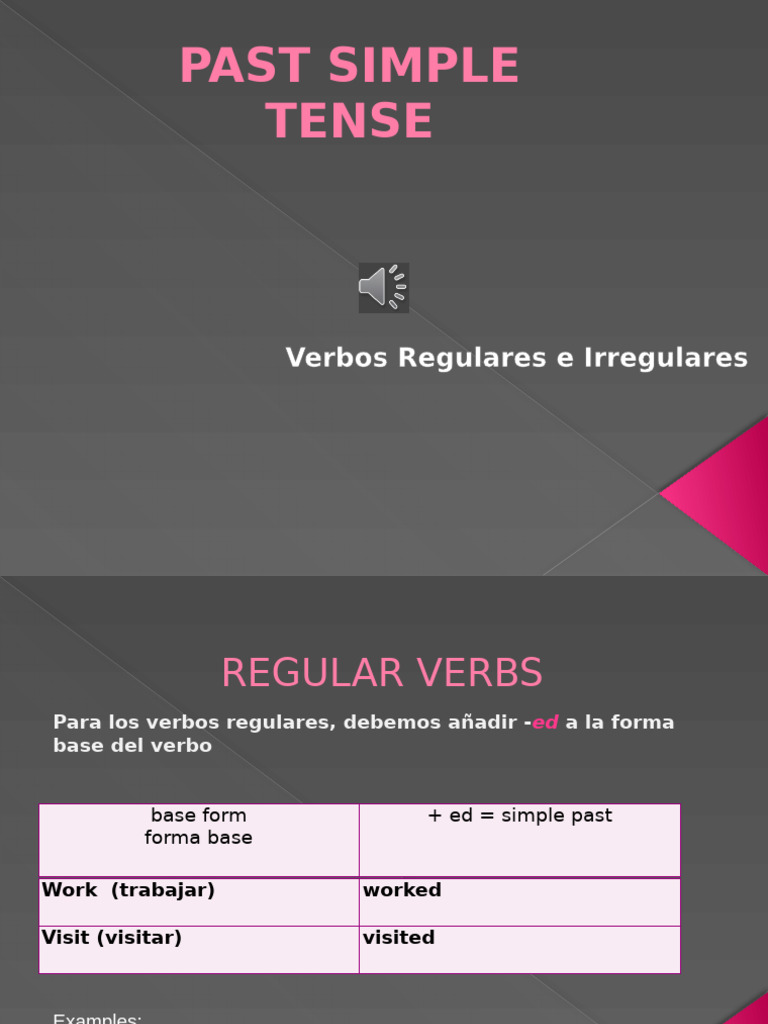 Regular and Irregular Verbs | PDF | Morphology | Interpretation ...