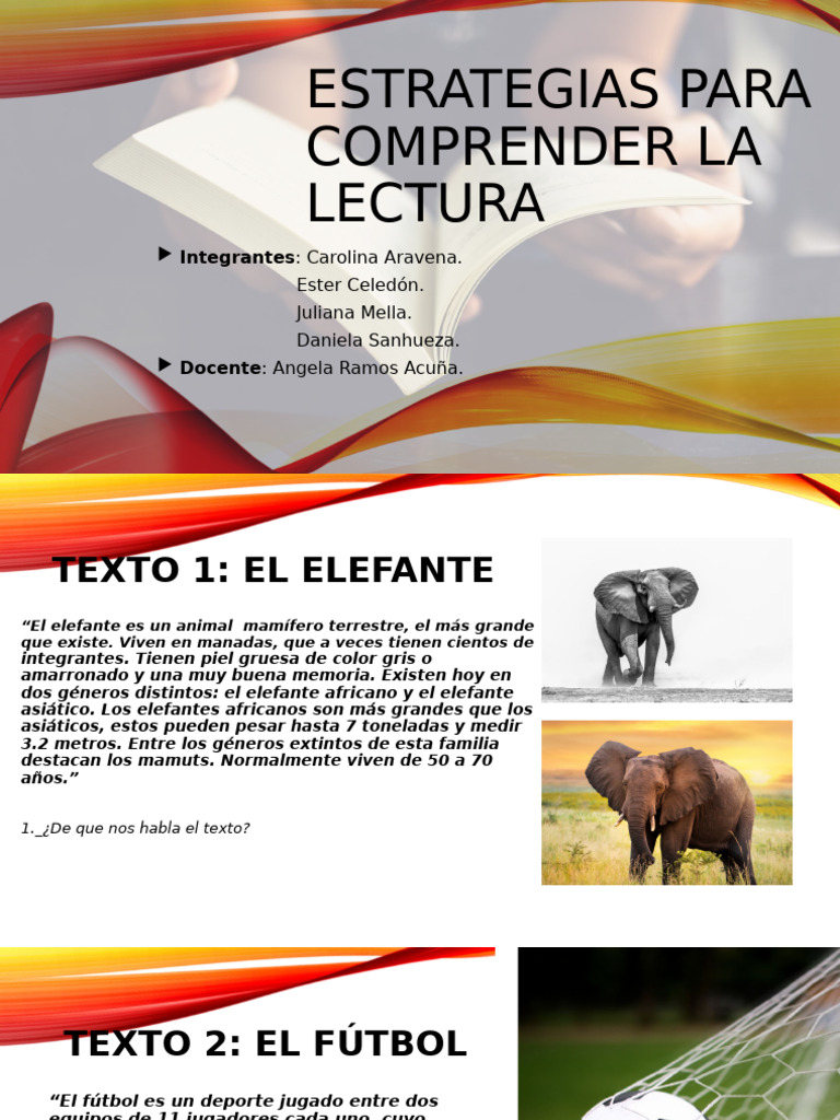 Estrategias para Comprension Lectora | PDF | Hipopótamo | Zoología