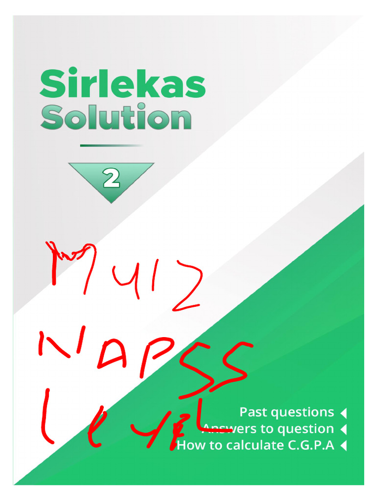 Eksu Bro Solution To GST (2ND Semester GST) - 08155975073 | PDF | Logic ...