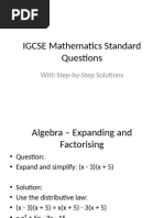 ICSE Class10 Maths Formulas Variables Examples | PDF | Trigonometry ...