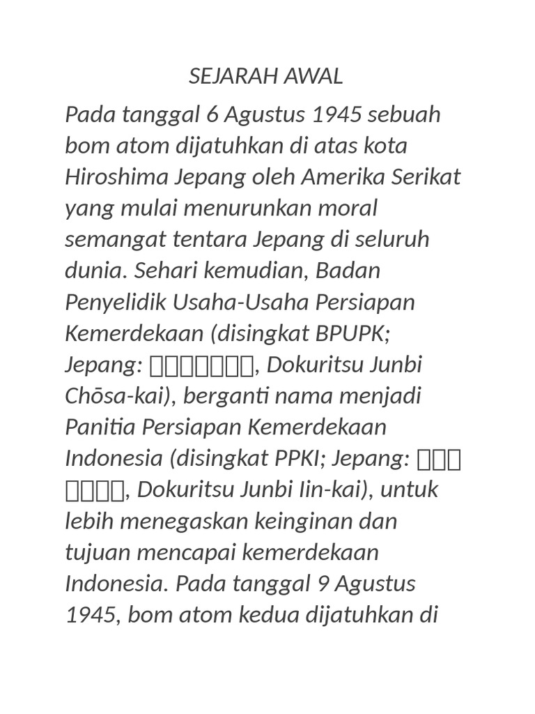 Materi Mading Kemerdekaan 17 Agustus | PDF