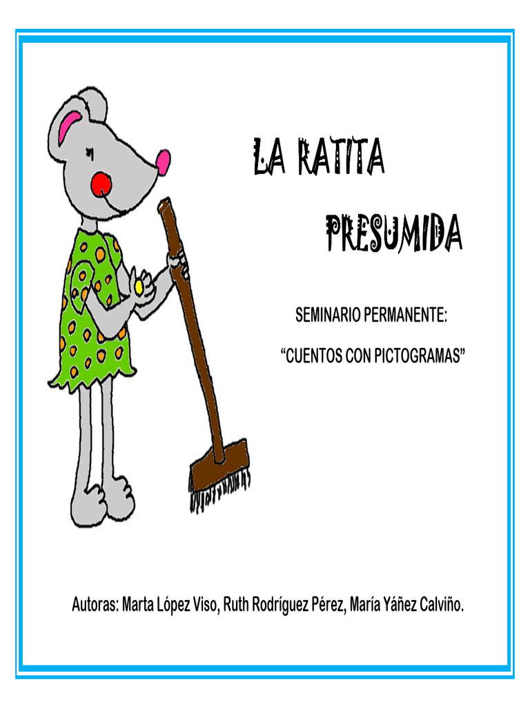 Cuento LA RATITA PRESUMIDA ARASAAC | PDF