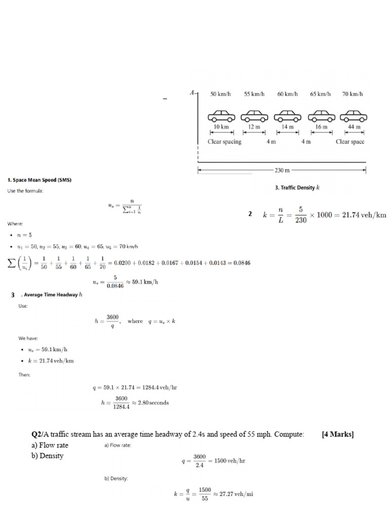 Transportation Engineering Quiz 4 | PDF