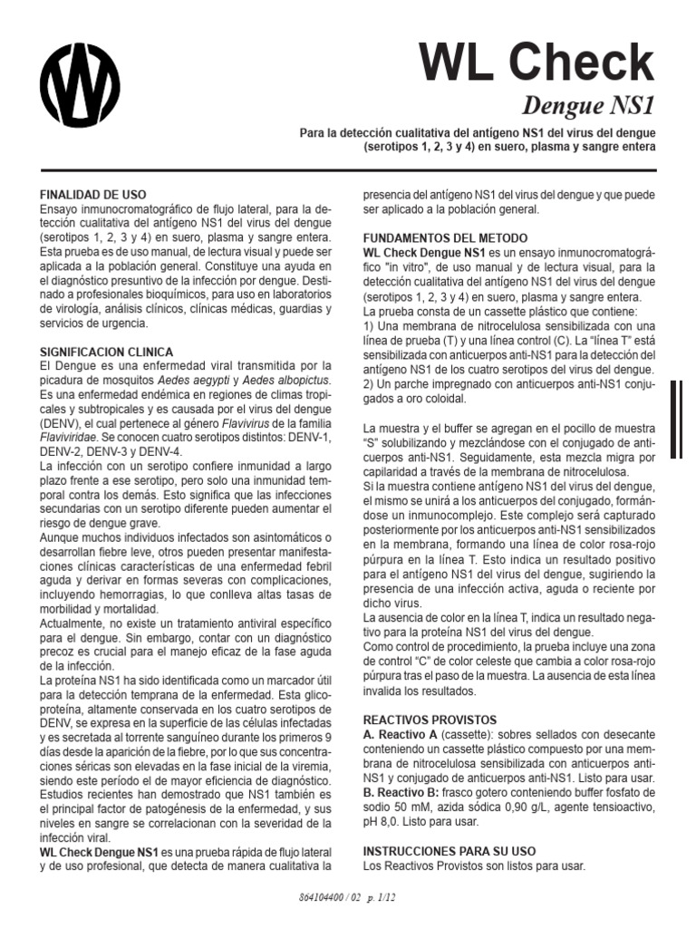 Dengue NSI | PDF | Virus | Microbiología