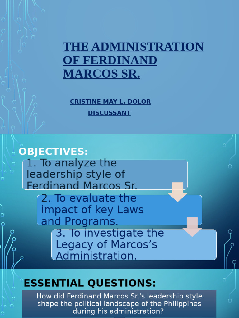 Legacy of Ferdinand Marcos Sr. | PDF | Martial Law | Government